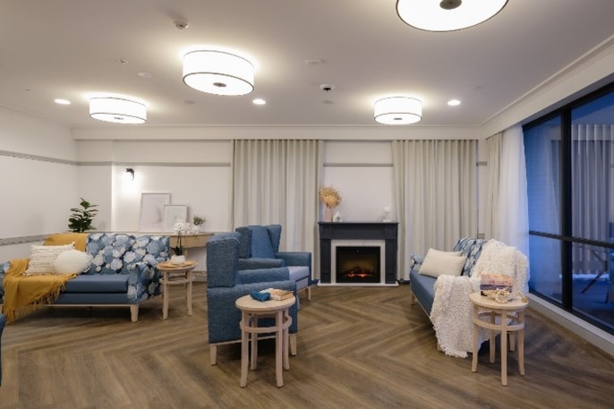 Ground Floor Lounge Area – Leigh Place Aged Care